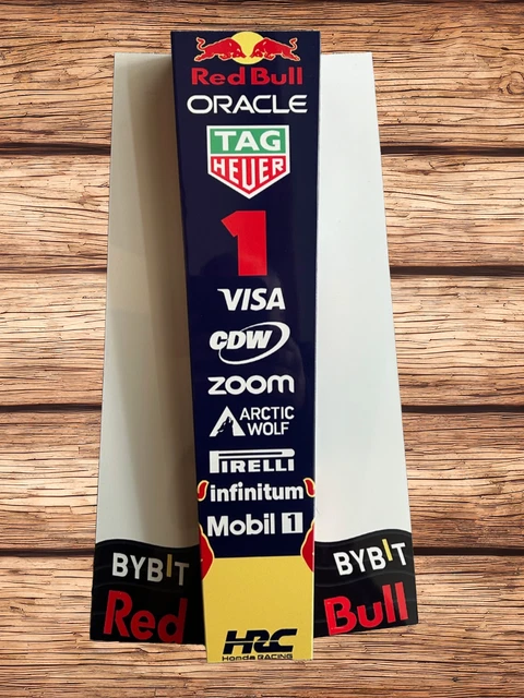 F1 RED BULL Sign Formula 1 Max Verstappen Race Car Nose Cone Replica ...