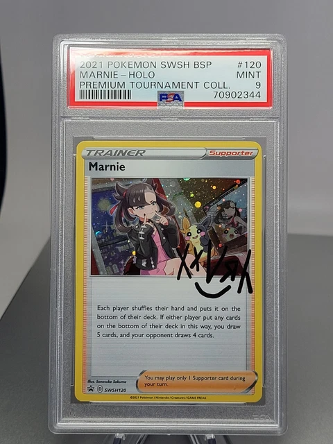 POKÉMON ÉTOILE NOIRE Marnie-Holo Premium Tournament Collection PSA 9 SWSH 120 EUR 16,61 ...