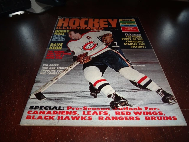 HOCKEY ILLUSTRATED MAGAZINE november 1966 bobby hull henri richard keon ...