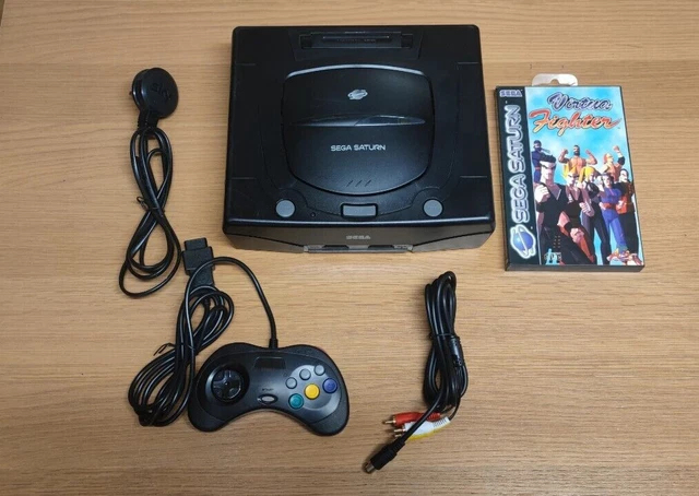 SEGA SATURN MODEL 2 Video Game Console Black + Virtua Fighter £115.00 ...