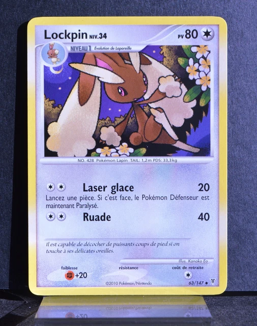CARTE POKÉMON 63/147 Lockpin Lv.34 80 PV Platine VS NEUF FR EUR 3,40 ...