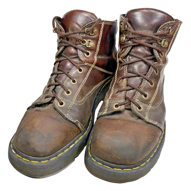 DR. DOCS MARTENS 8A07 Mens Size 14 M Brown Chunky Ankle Boots £47.43 ...