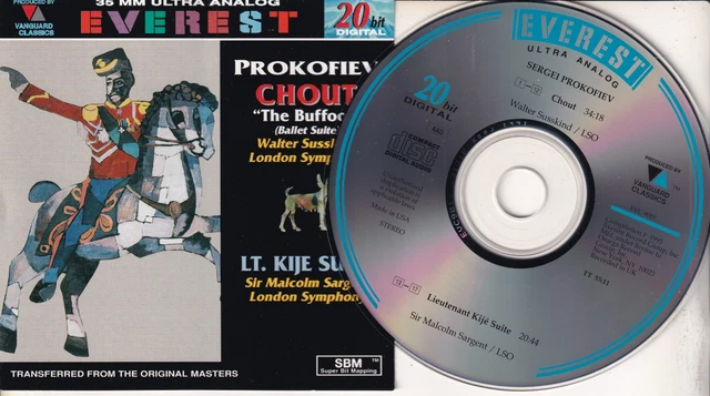 PROKOFIEV CHOUT THE Buffoon Lt. Kije Suite (CD 1995) Walter Susskind ...
