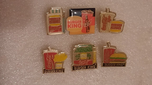 LOT DE 6 pin's Burger King Coca cola EUR 12,00 - PicClick FR