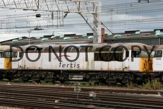 UK DIESEL TRAIN Railway Photograph Of Class 56 56069 Loco. Rm56-340 £1. ...