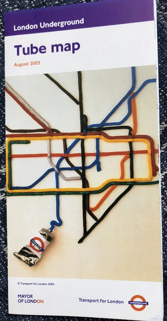 LONDON UNDERGROUND MAP August 2003 'The Tate Gallery by Tube' - David ...