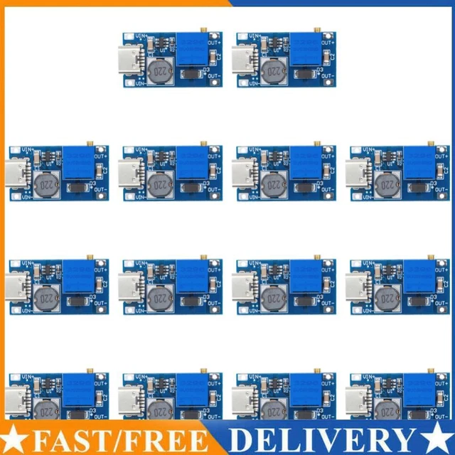 MÓDULO STEP-UP DC-DC 2/24V Boost To 5/9/12/28V Módulo de fuente de alimentación (tipo C) EUR 12 ...