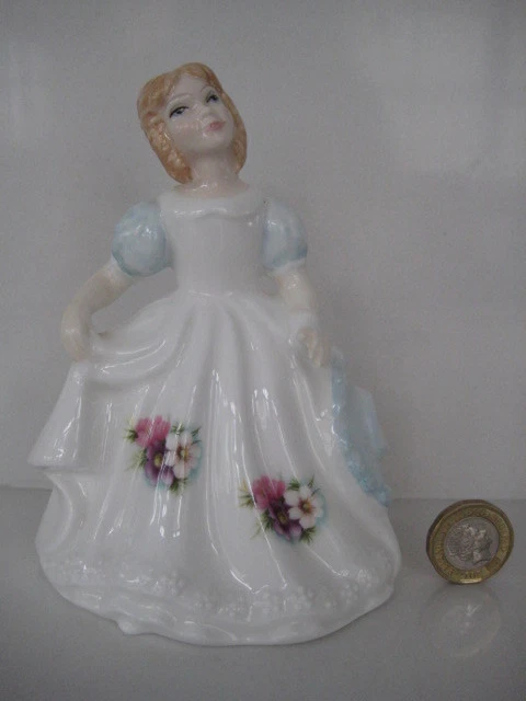 RARE FIGURINE DOULTON Royal Albert Fleur Du Mois D'octobre Fille Dame ...
