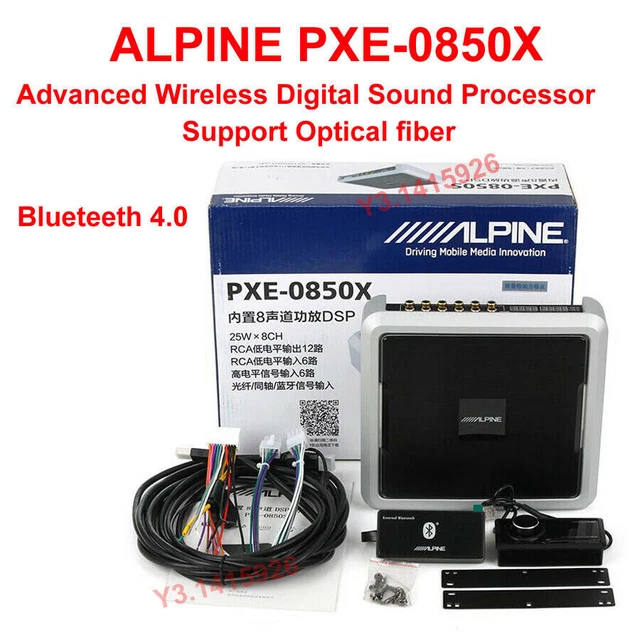 ALPINE PXE-0850X ADVANCED Wireless Digital Sound Processor Blueteeth 4. ...