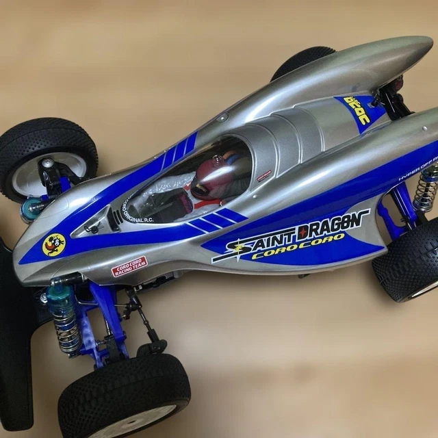 TAMIYA SAINT DRAGON Off-Road RC Car Chassis Silver Anodized Maintained ...