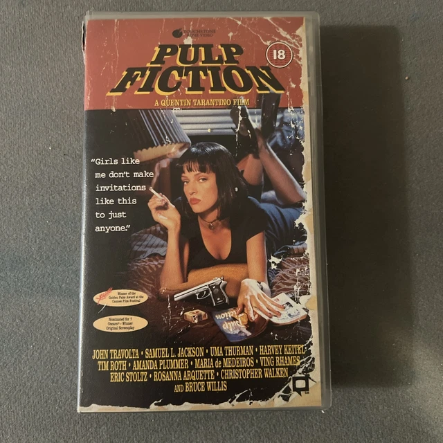 PULP FICTION 18R (VHS/SUR, 1995) Video Vhs Tape Movie Film Vintage ...