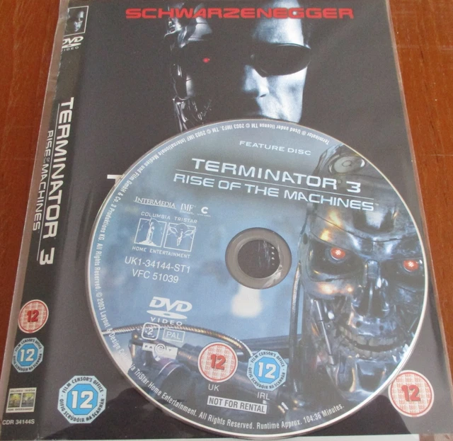 TERMINATOR 3 - Rise of the Machines DVD (2008) Arnold Schwarzenegger ...