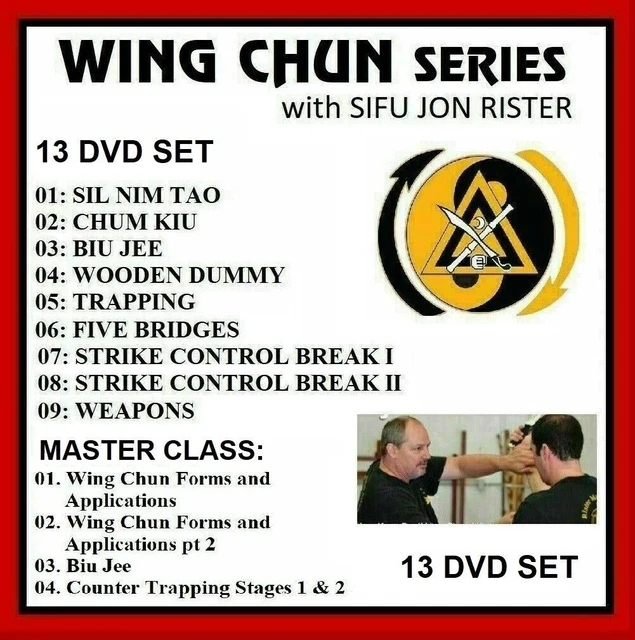 WING CHUN SERIES 13 DVD SET includes master classes jon rister jkd mma ...
