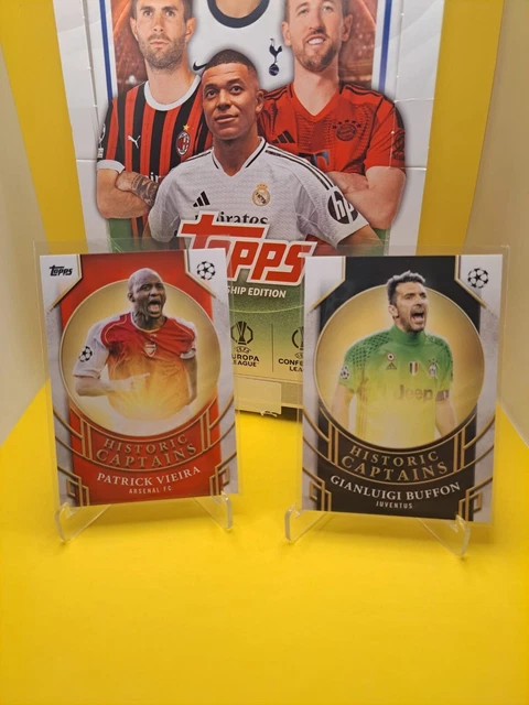 TOPPS UCC FLAGSHIP Edition 2024-25 Capitani Storici Base Buffon ...