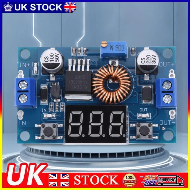 XL4015 DC-DC BUCK Converter Module with LED Display 5-36V Electronic ...