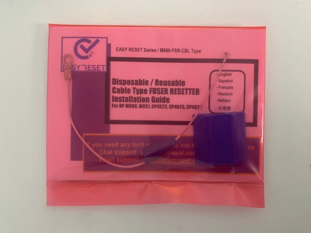 SUPER EASY FUSER Reset kit for HP M651 M680 CP4525 CP4025 CM4540 Easiest Reset EUR 16,31 ...