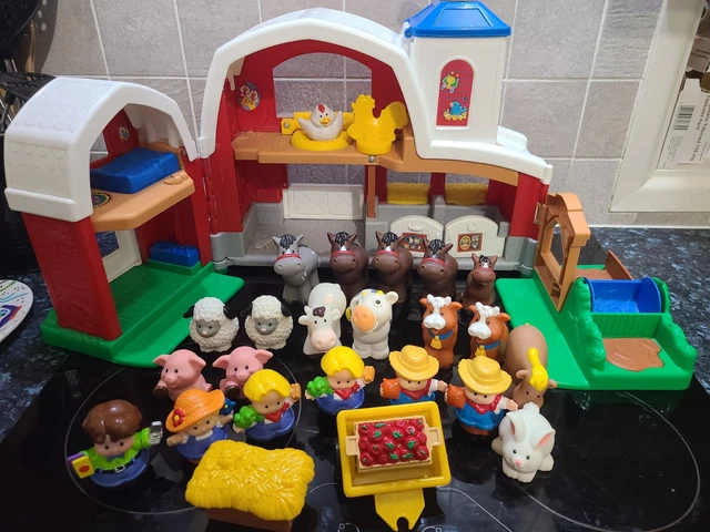 FISHER PRICE LITTLE People Farm With Sounds And Extra Building CHARITY ...