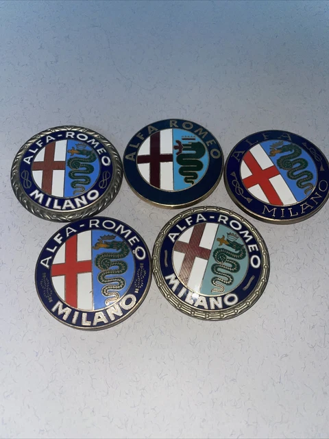 OFFICIAL SET COLLECTABLE Alfa Romeo Milano Badges - See Description And ...