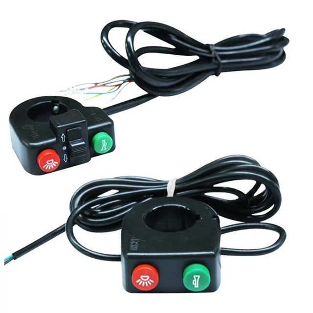E BIKE SCOOTER Horn Button Switch Turn Headlight 3 in 1 Practical and ...