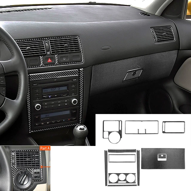 FOR VW GOLF MK4 Jetta R32 Bora GTI 1999-04 Carbon Fiber Interior Set ...
