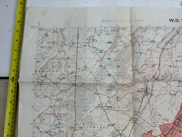 ORIGINAL BRITISH ARMY Training Map - Home Counties Training Area £8.00 ...