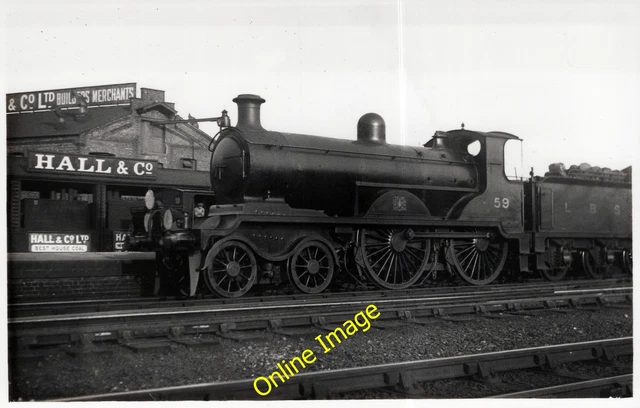Railway Darkroom Photo Sr Lbscr B4 4 4 0 No 59 Unknown Station C1920 £3