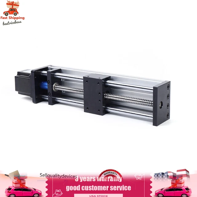 LINEAR GUIDE STAGE Rail Motion Slide Stage Actuator ＆ Motor Stepper ...