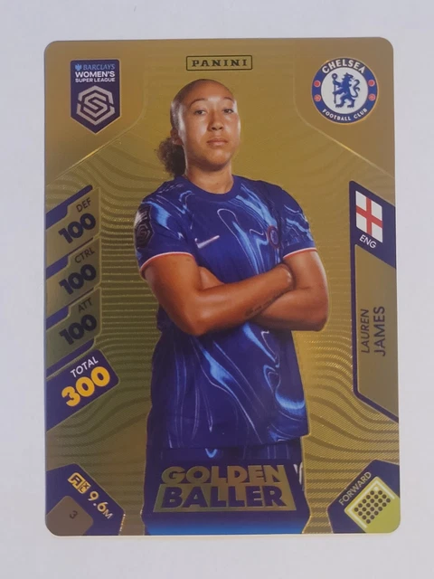 PANINI WSL WOMEN'S Super League Adrenalyn XL 2025 Golden Baller Lauren ...