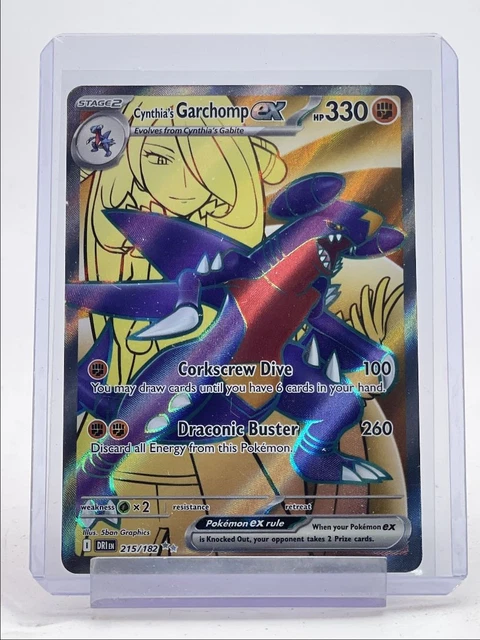 CYNTHIA'S GARCHOMP EX 2025 Pokemon Destined Rivals Ultra Rare 215/182 ...