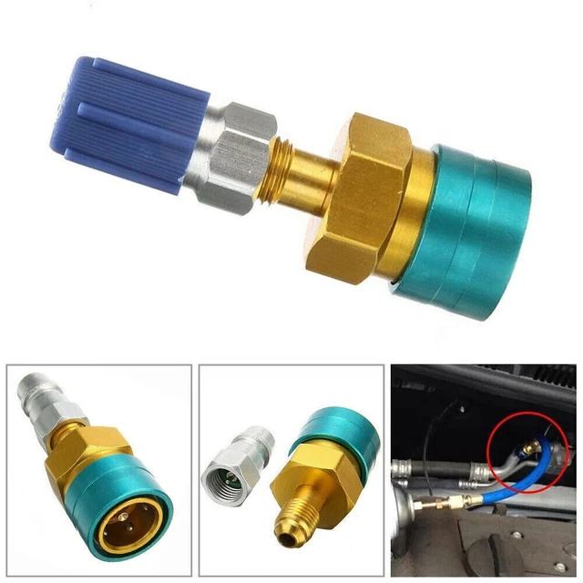 LOW SIDE CONVERT R1234YF To R134a Adapter Aircon Quick Coupler Fitting ...