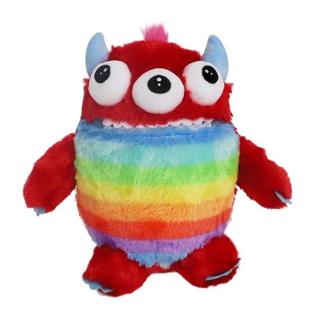 WORRY YUMMY MONSTER Cuddly Toy Super Soft Deluxe Zipper Mouth Eats ...
