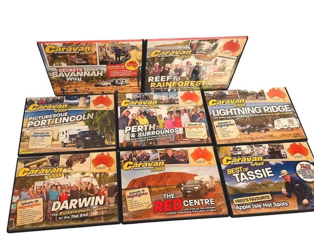 CARAVAN MOTORHOME 4WD On Tour DVD Bundle 9 Travelling Camping Australia ...