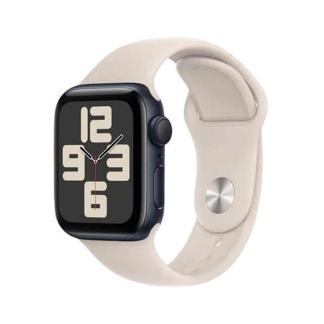 APPLE WATCH SE 2 44mm GPS Boîtier Aluminum Noir Minuit Bracelet Sport ...