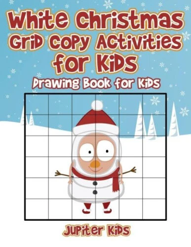 WHITE CHRISTMAS GRID Copy Activities for Kids: Drawing Book for Kids ...