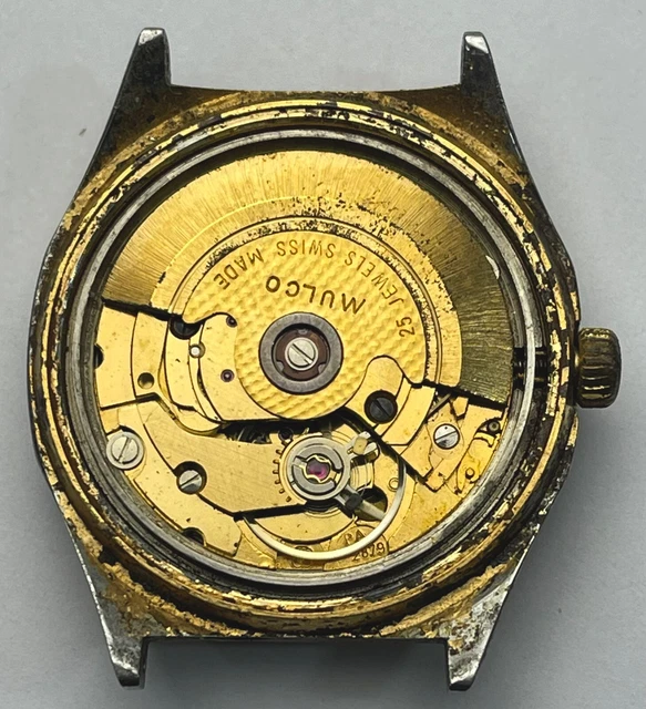 MOUVEMENT MULCO ETA 2879 Pour Pièces Du de Rechange Arbre Du Volant Bon ...