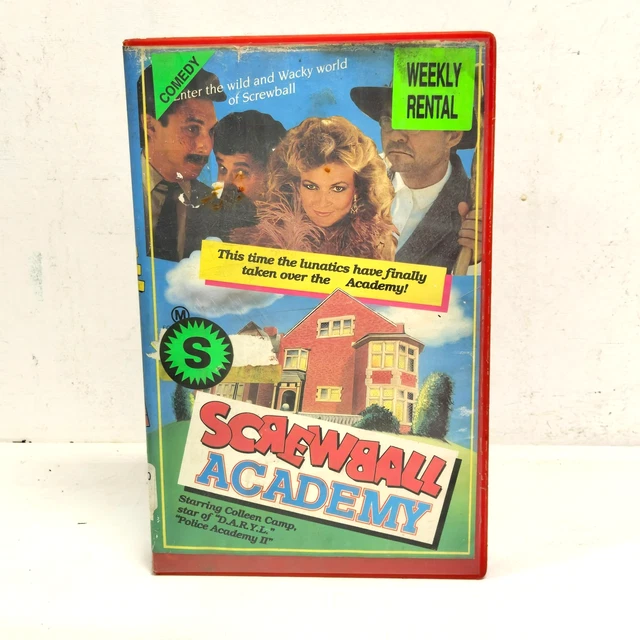 SCREWBALL ACADEMY - Big Box Ex Rental VHS Tape $25.00 - PicClick AU