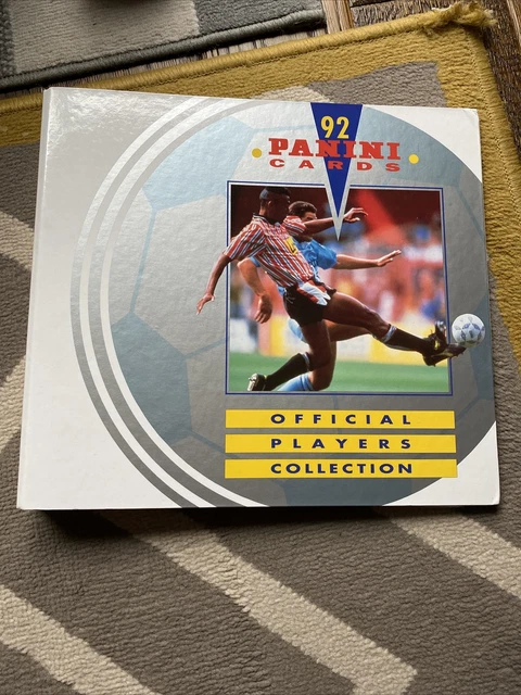 PANINI 1992 OFFICIAL players collection Folder/Binder Checklist 6 ...