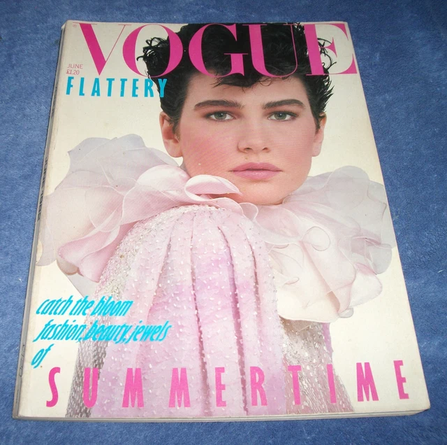 VOGUE MAGAZINE JUNE 1982 Gianni Versace MEN Vintage 1980s Fashion ...