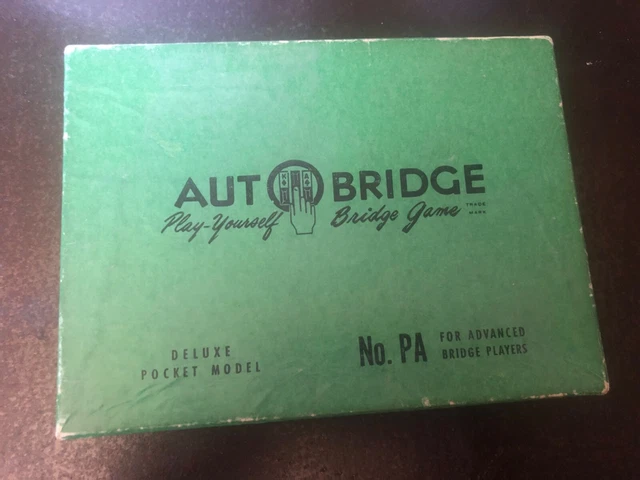 ANCIEN JEU CARTE rare playing card AUTO BRIDGE GAME DELUXE POCKET USA ...