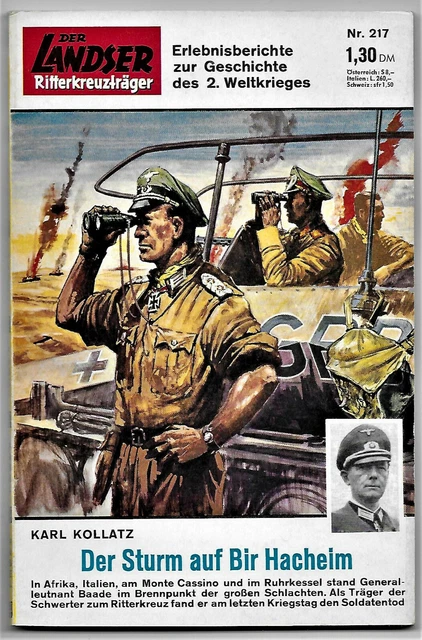 DER LANDSER RITTERKREUZTRÄGER Nr.217 Generalleutnant Baade Afrika Monte ...
