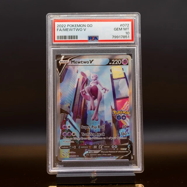 2022 POKEMON GO #072 Fa/Mewtwo V Gem Mt 10 Psa EUR 75,00 - PicClick FR