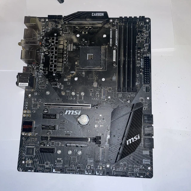 MSI B450 GAMING Pro Carbon AC AMD Motherboard - AM4 Socket With Ryzen 5 ...