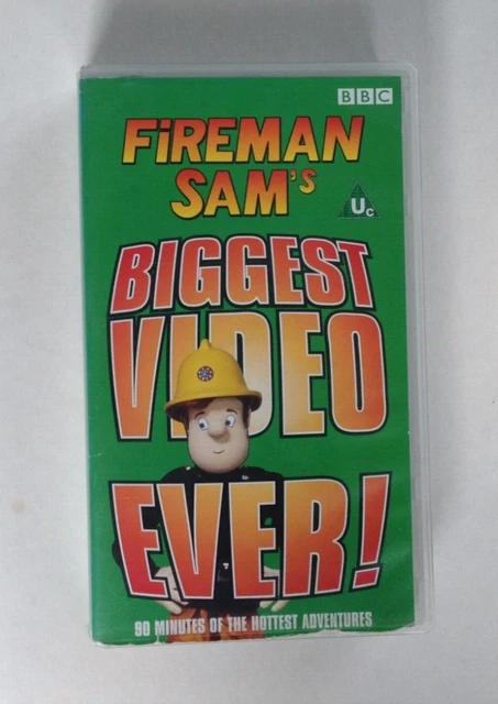 FIREMAN SAM - Fireman Sam's Biggest Video Ever - Vhs Video With ...
