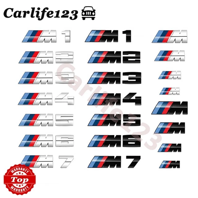 BMW M SPORTS Emblem Badge Car Rear Body Side Sticker M2 M3 M4 M5 M6 ...