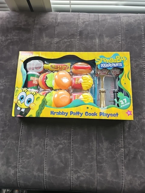 SPONGEBOB SQUAREPANTS KRABBY Patty Cook Playset Nickelodeon Toys New £ ...