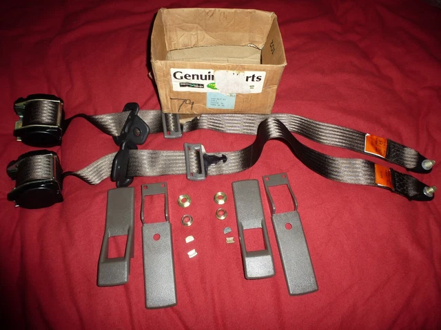 NEW GENUINE RARE EARLY Range Rover Classic Front Seat Belts N/S O/S ...