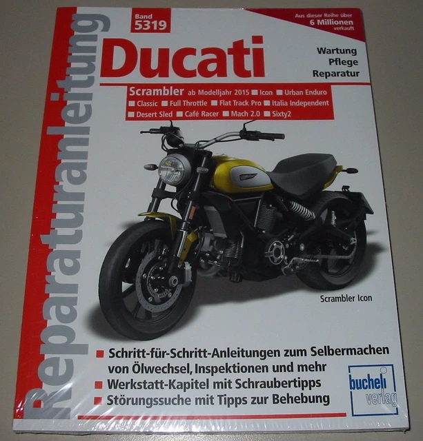 REPARATURANLEITUNG DUCATI SCRAMBLER Icon Urban Enduro Cafe Racer Sixty2 ab 2015 EUR 39,90 ...