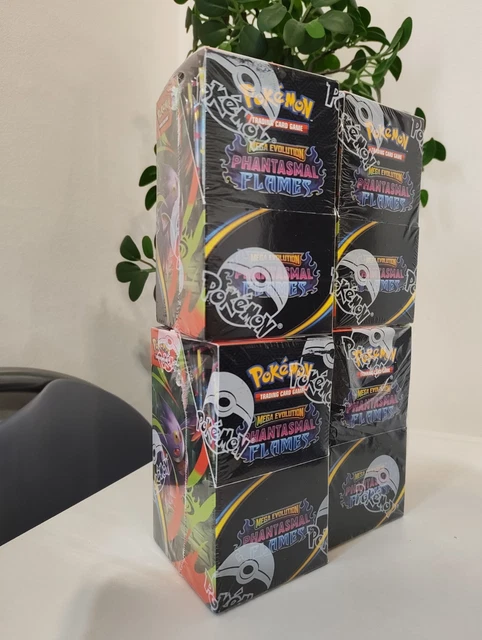 POKÉMON TCG PHANTASMAL Flames Half Booster Box - Bundle of 4 (72 packs ...