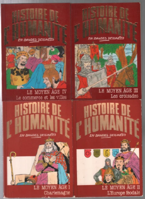 LE MOYEN AGE (histoire de l'humanité en bande dessinées) 4 tomes | Bon ...