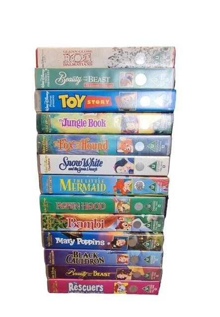 40 DISNEY VHS Tapes Bundle Walt Disney Classics Video Childrens ...